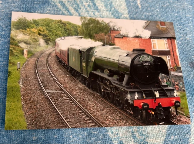 STEAM LOCOMOTIVE PHOTO Railway Photograph Lner 'Flying Scotsman' Engine ...