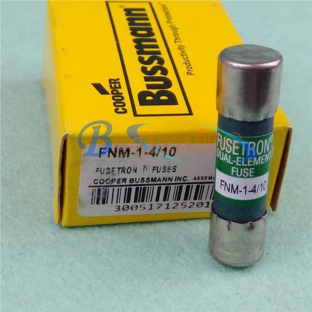 BUSSMANN 1PCS FNM-1-4/10 (FNM-1.4) 1.4Amp Time-delay Fuses 250Vac £6.71 ...