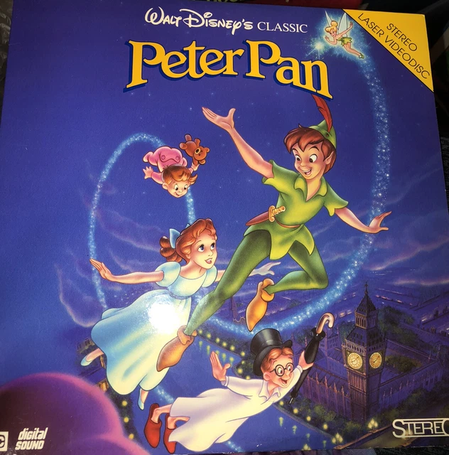 PETER PAN LASERDISC Walt Disney Classic Stereo Laser Disc Videodisc EB ...