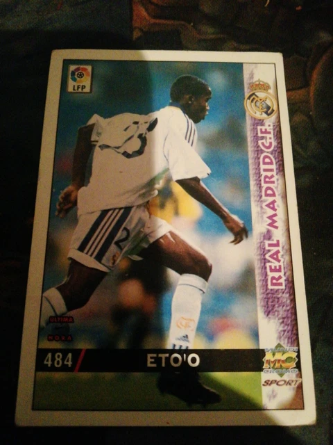 ROOKIE CARD SAMUEL Eto'o Real Madrid Mundicromo Liga Spain 1998 1999 ...