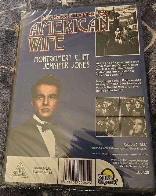 INDISCRETION OF AN American Wife (Slimline DVD) MONTGOMERY CLIFT - New ...