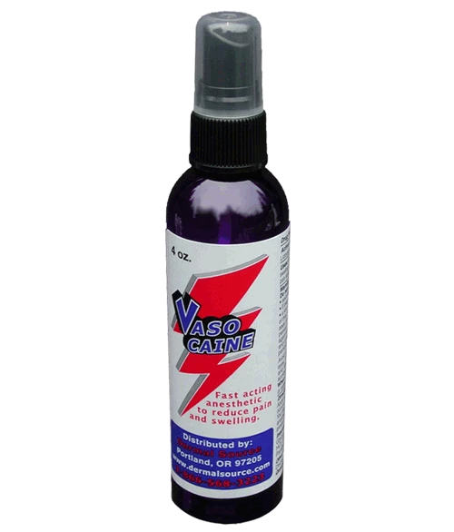 LIDOCAINE VASOCAINE TATTOO Numbing Topical Anesthetic Spray - 4 oz 05/ ...