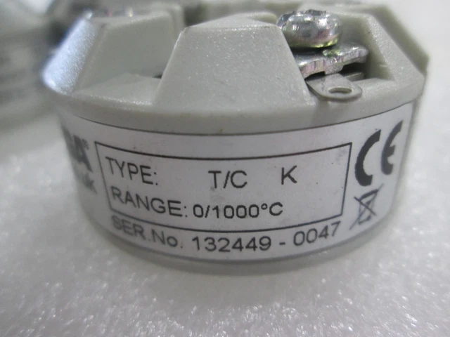 OMEGA, T/C K, 0-1000C Range, Thermocouple Temperature Transmitter Used ...