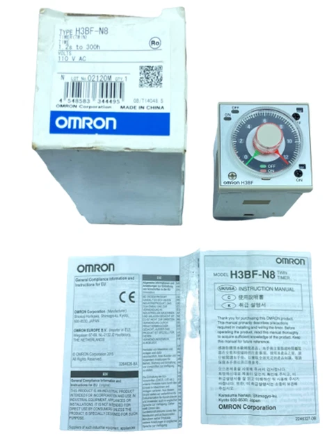 OMRON H3BF-N8 DOUBLE Minuteur Multi Relais 110VAC 50/60VAC 1.2s Pour ... OMRON H3BF-N8 DOUBLE Minuteur Multi Relais 110VAC 50/60VAC 1.2s Pour ...