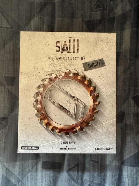 SAW 9 FILM Collection Box Blu-Ray Disc - 9 Blu-Rays, 1 DVD - UNCUT ...