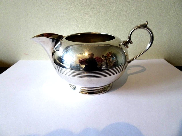 WALKER HALL SILVER Plate Milk Cream Jug Electroplated Britannia Metal ...