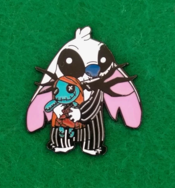 DISNEY STITCH DRESSED as Jack Skellington/Scrump as Sally Halloween ...