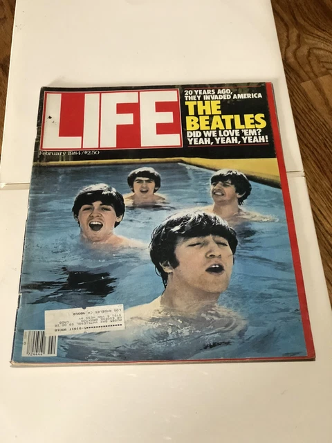 LIFE MAGAZINE FEB 1984 "The Beatles" 20 years ago they invaded, VERY ...