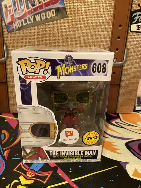 FUNKO POP MOVIES The Invisible Man #608 CHASE Walgreen's Exclusif EUR ...