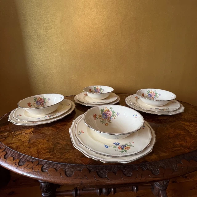 VINTAGE ALFRED MEAKIN Brighton 12 Piece Dinner Set $495.00 - PicClick AU