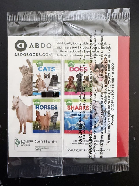 2025 CHICK-FIL-A KIDS Meal Book ABDO ANIMAL BOOKS "Dolphins" NEW $9.61 - PicClick CA