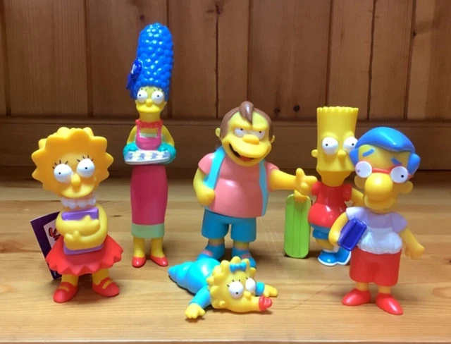 VINTAGE BART SIMPSON Figure The Simpsons Burger King Toy Figure 2001 £ ...