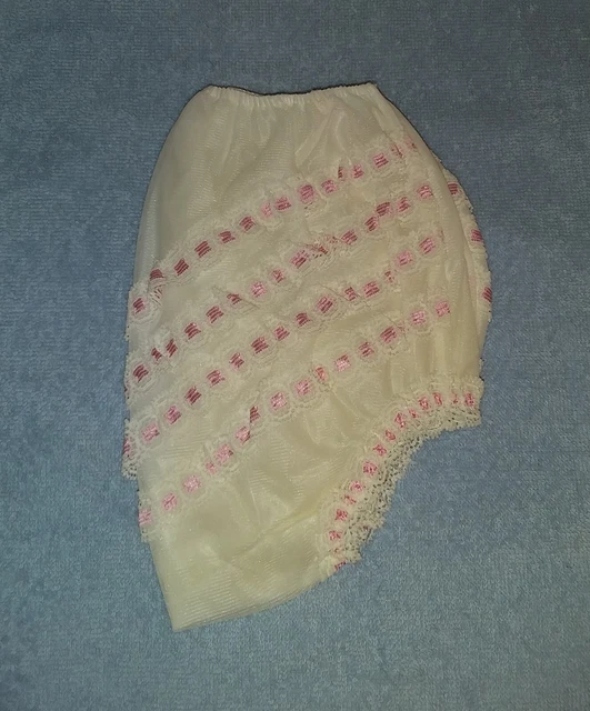 VTG KINTAL BABY Girl Frilly Lace Lined Rubber Pants Vinyl Plastic ...
