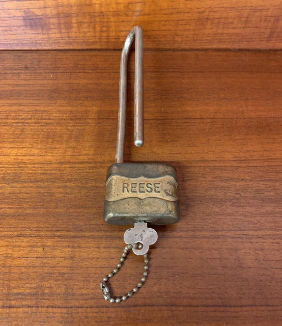 VINTAGE REESE BICYCLE PADLOCK With KEY Vintage Lock Made in USA $16.00 ...