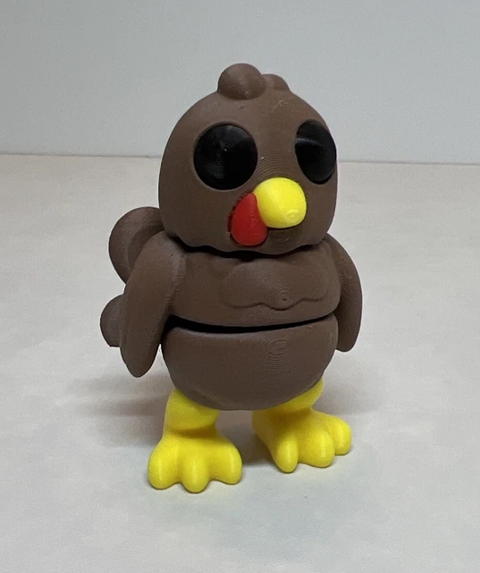 ZOU3D FLEXI ARTICULATED Turkey Brown Fidget Toy Cute Cutie $9.95 - PicClick