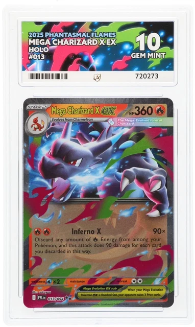 POKEMON | PHANTASMAL Flames | Mega Charizard X ex | 013/094 Ace 10 £41. ...