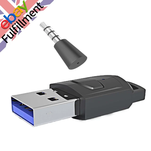 WIRELESS HEADSET RECEIVER USB Dongle Audio Adapter For PS5 PS4 Game ...