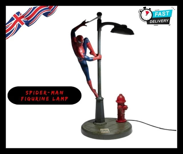 SPIDER MAN BEDSIDE Night Light Kids Childrens 3D Figurine Lamp USB LED ...