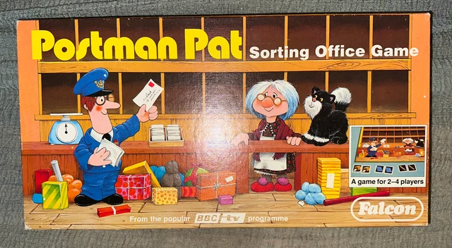 VINTAGE POSTMAN PAT Sorting Office Board Game Falcon 1983 100% Complete ...