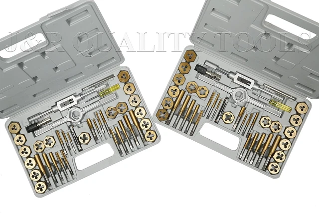 VECTOR TOOLS TAP and Die Set, Premium, SAE & METRIC, Titanium Coated ...