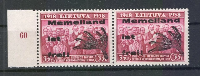 MEMEL III/ III+ II Beautiful Types Together Pressure MNH Mint (R8494 ...
