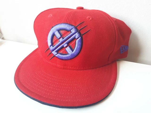 NEW ERA 59FIFTY X-MEN Wolverine Red FITTED CAP HAT Size 7 (55.8cm ...