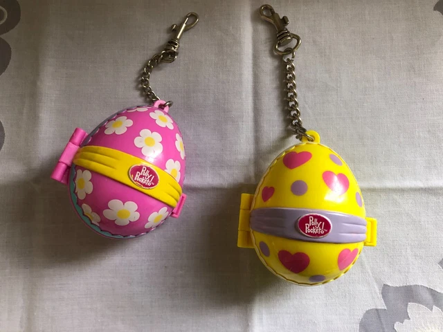 VINTAGE PR OF Polly Pocket Egg Treats Keychain 2002 Key Ring $18.00 ...