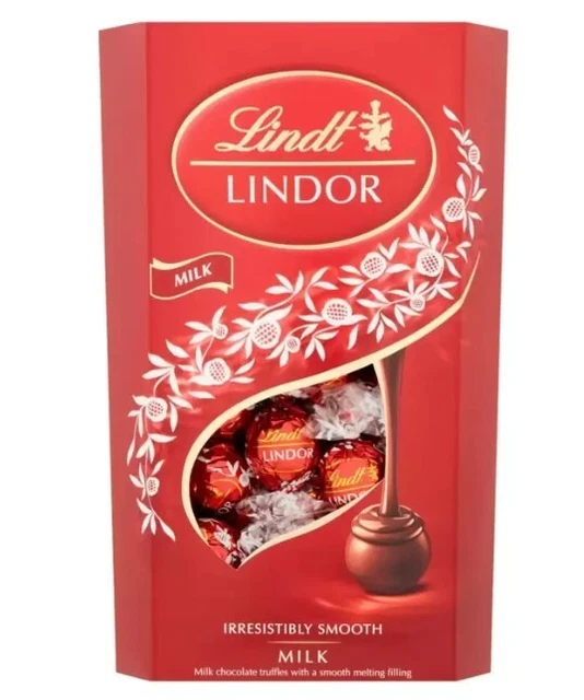 MEGA BOX LINDT Lindor Milk Chocolate truffles 600g Gift Christmas £14. ...