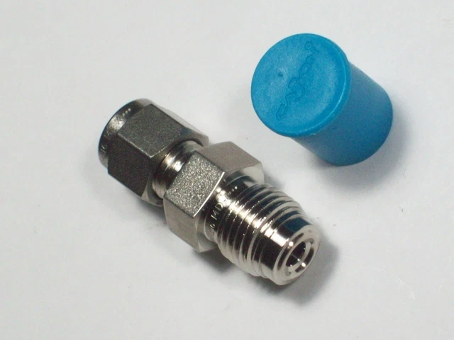 (5) SWAGELOK SS-4-VCR-P Stainless Steel 1/4” Male VCR Face Seal Plug £ ...