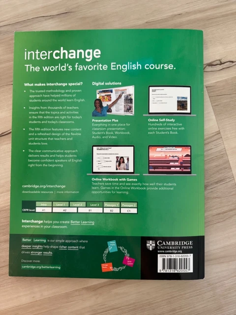 CAMBRIDGE INTERCHANGE LEVEL 3 Fifth Edition Student's Book £18.65 ...