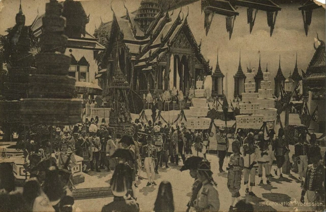 SIAM THAILAND, KING Rama VI Vajiravudh during Crowning, Royalty (1910 ...
