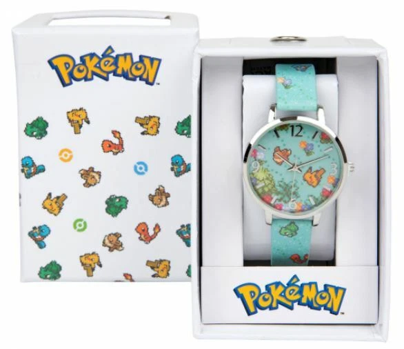 POKEMON RETRO 8-BIT Original Characters Pikachu Charizard Wrist Watch ...