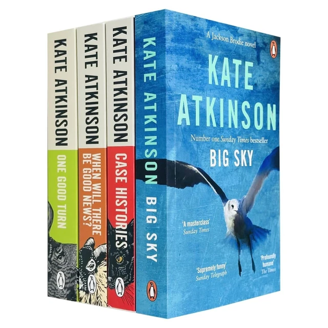 KATE ATKINSON JACKSON Brodie Series 4 Books Collection Set Case ...
