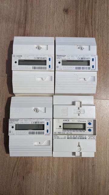 COMPTEUR ELECTRIQUE SAGEMCOM Et Actaris Tres Bon Etat Simple Et Double ...