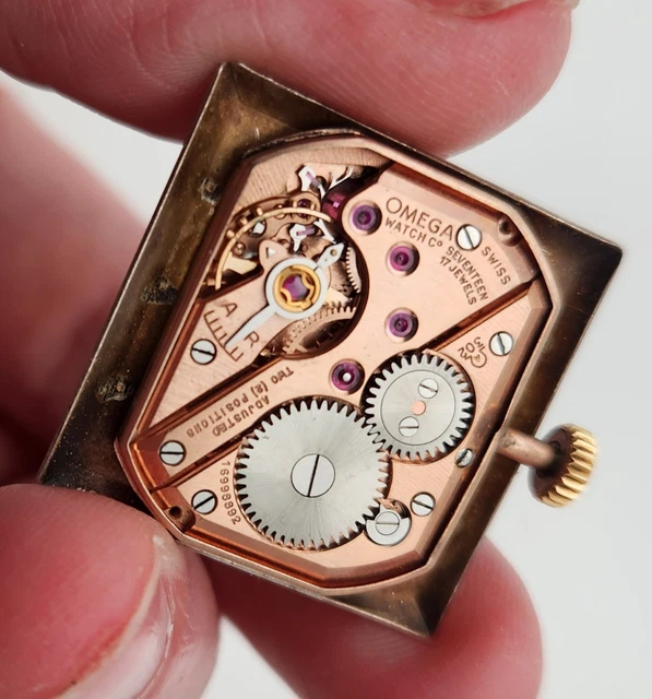 VINTAGE OMEGA CALIBER 302 17-Jewel Wristwatch Movement And Dial Parts ...