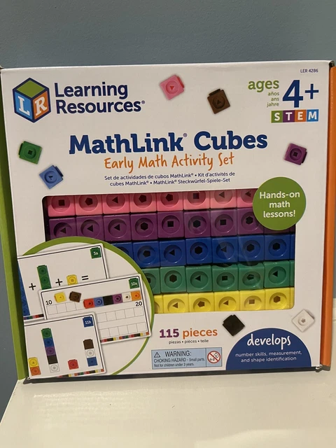 Learning Resources Mathlink Cubes Elementary Math Activity Set 115 Pieces £13 92