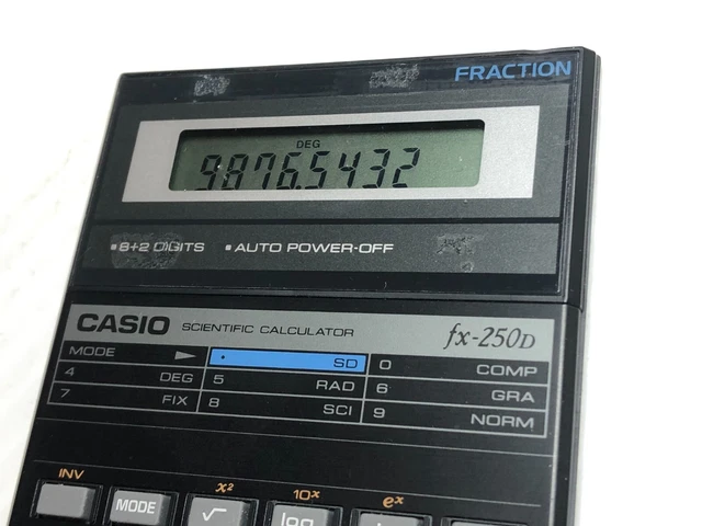 CASIO SCIENTIFIC CALCULATOR. FX-250D. With CASE and INSTRUCTIONS. £16. ...