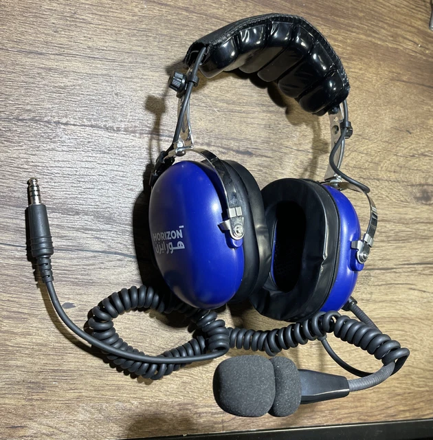 POOLEYS PASSIVE HEADSET with Boom Microphone - Helicopter Pilots Model ...
