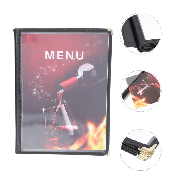RESTAURANT MENU SLEEVES A4 Size Paper Menu Covers Clear Menu Portfolio ...