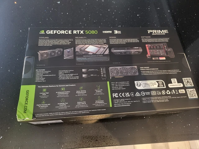 ASUS GEFORCE RTX 5080 Prime Oc 16Gb Gddr7 £1,026.68 - PicClick UK