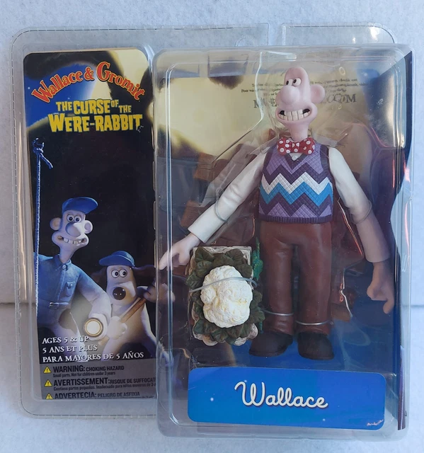 WALLACE & GROMIT The Curse Of The Were Rabbit Figure Wallace RARE BNIB ...