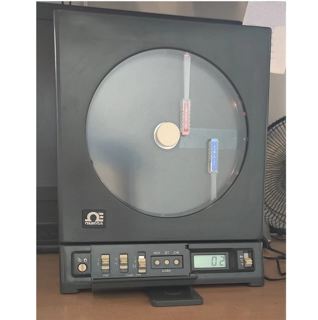OMEGA ENGINEERING TEMPERATURE And Humidity Circular Chart Recorders $20 ...