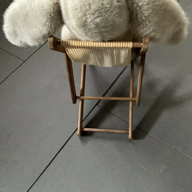 VINTAGE MOTHERCARE RABBIT Soft Toy & Deck Chair £21.99 - PicClick UK