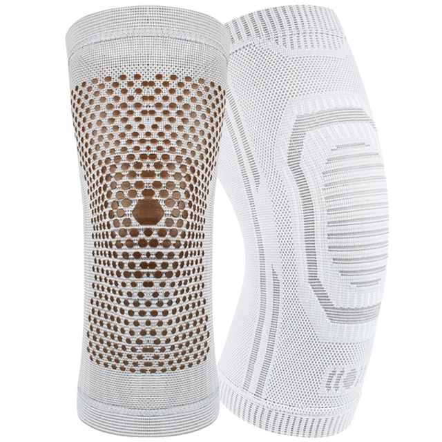 HEATED KNEE MASSAGER Knitted Pads Muscles and Joints Protection Leg ...