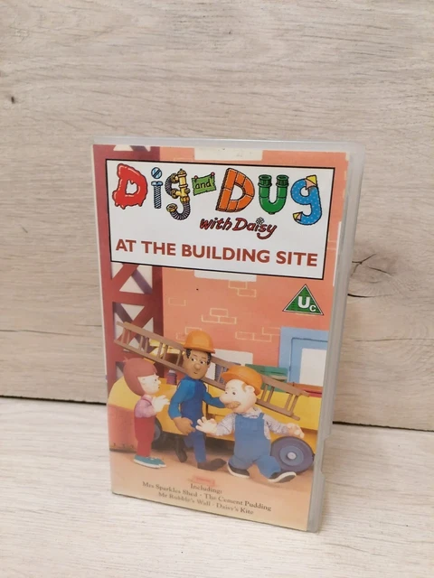 DIG-DUG WITH DAISY AT THE BUILDING SITE vhs video £18.00 - PicClick UK