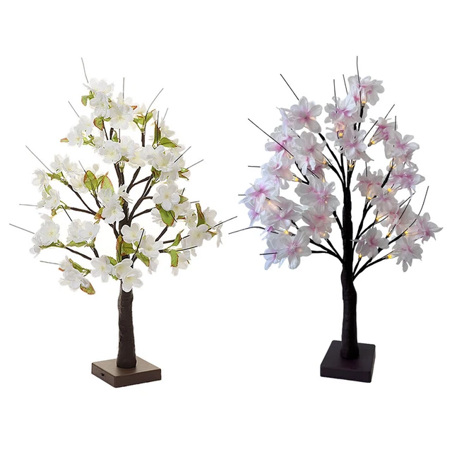 CHERRY BLOSSOM TREE Light Mini Lighted Tree Tabletop Night Light for ...