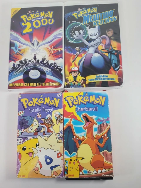POKÉMON VHS LOT of 4 charizard, totally togepi, Mewtwo Returns, The ...
