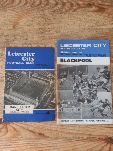 LEICESTER CITY VINTAGE Football Programmes £3.25 - PicClick UK