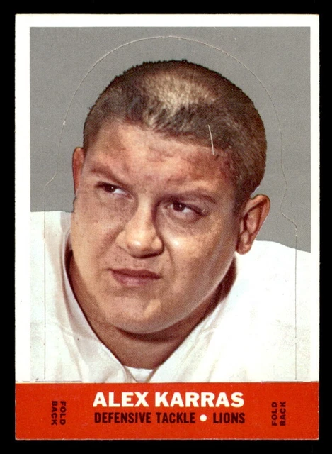 1968 TOPPS STAND Ups Football #11 Alex Karras VG/EX *d7 EUR 11,03 ...