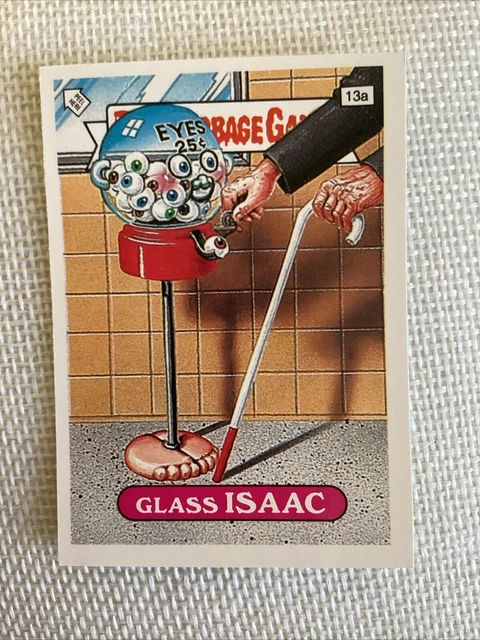 THE GARBAGE GANG Card 13a Glass Isaac 1987 Topps Chewing Gum Inc UK £3. ...